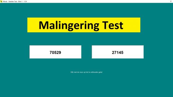 MAL: Malingering Test – Testmanager MINDS